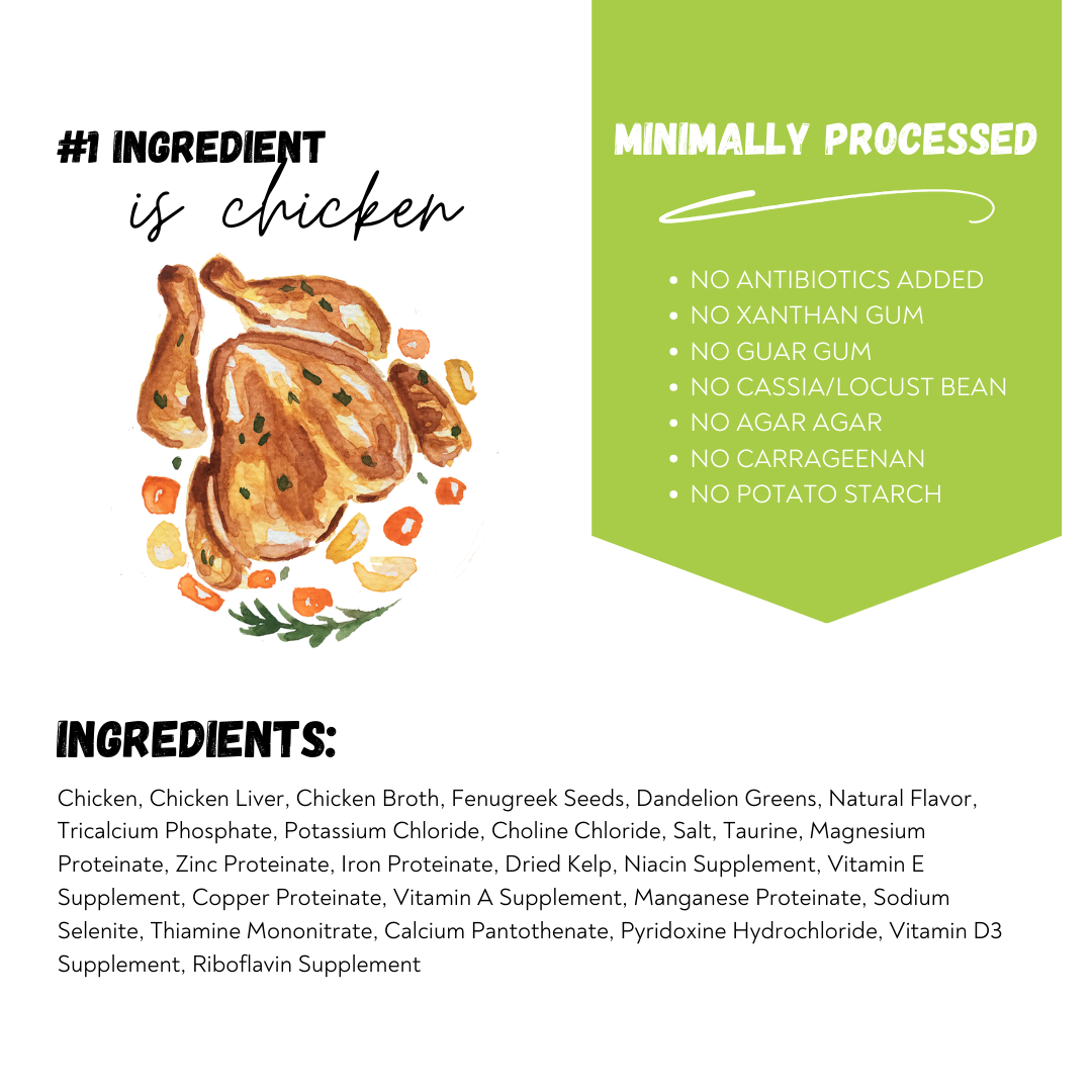 Rawz Chicken & Liver Pate Cat Cans - Minimally Processed Cat Food ...